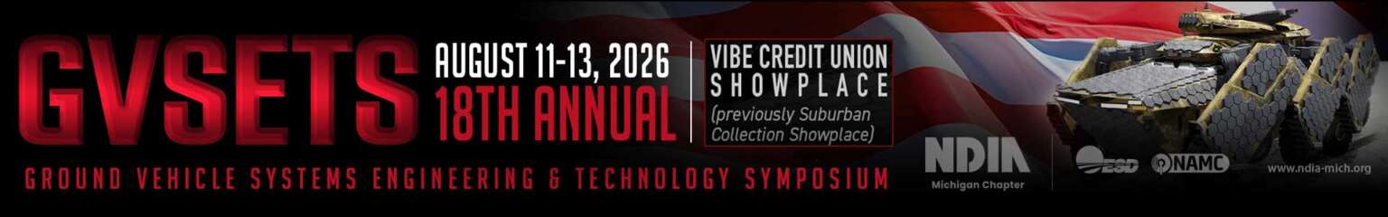 GVSETS Technical Sessions | NDIA - Michigan Chapter